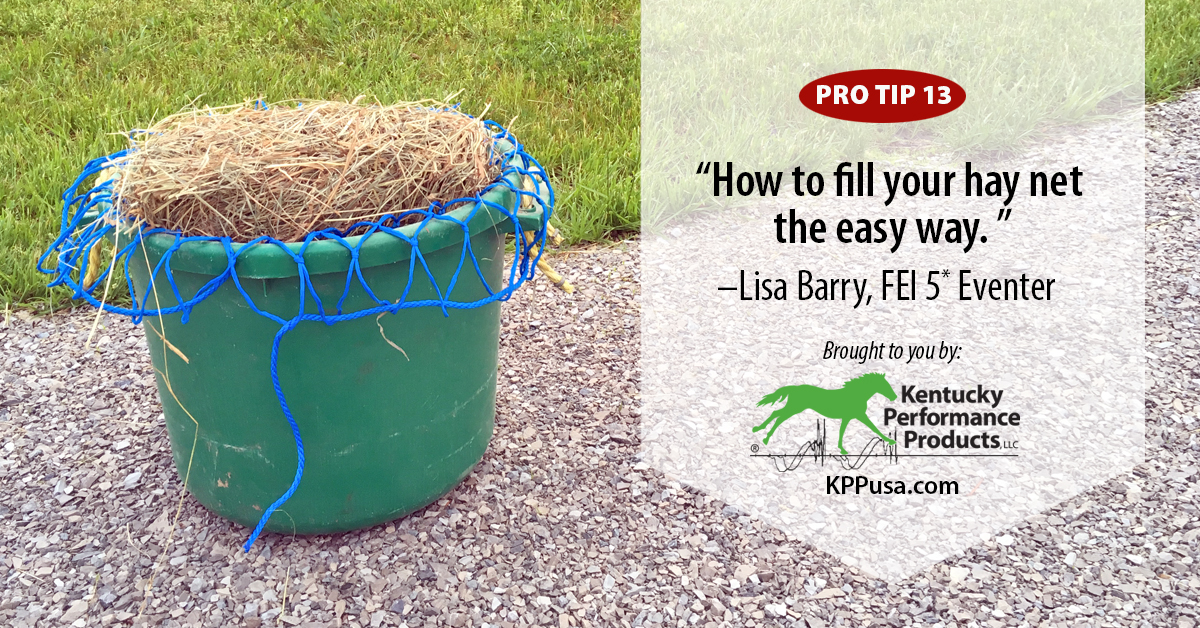 How to fill your hay net the easy way. - KPP