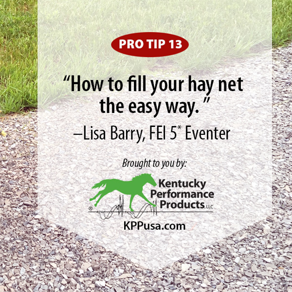 How to fill your hay net the easy way. - KPP